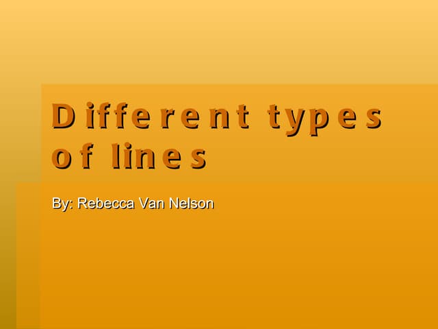 Types of lines | PPT