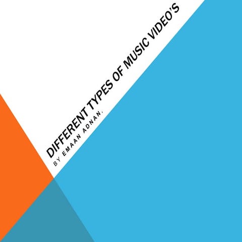 Different types of music video’s | PPTX