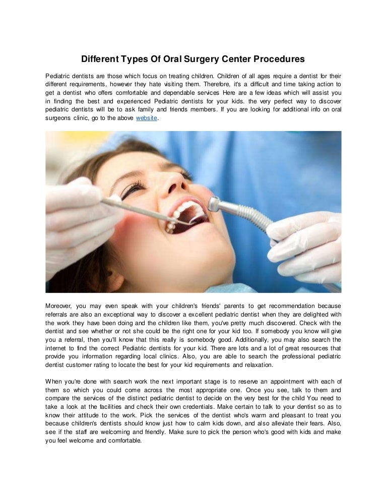 Different Types Of Oral Surgery Center Procedures different-types-of-oral-surgery-center-procedures