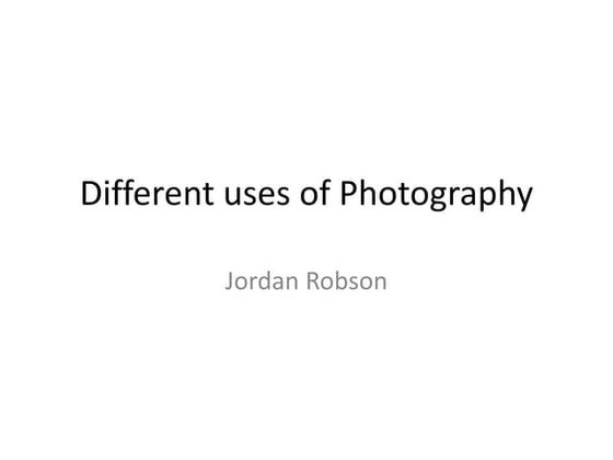 Types of photography | PPT