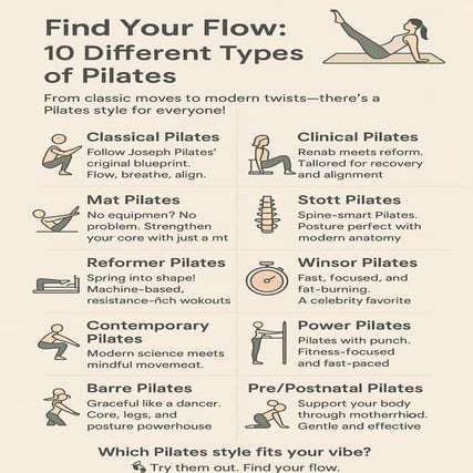 Find your flow 10 different types of pilates | PDF