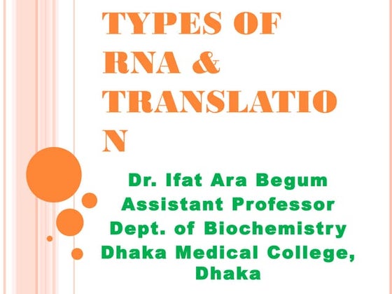 structure types and function of RNA | PPTX