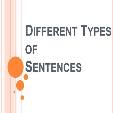 Different types of sentences | PPT