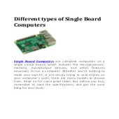 Different types of Single Board Computers.pdf