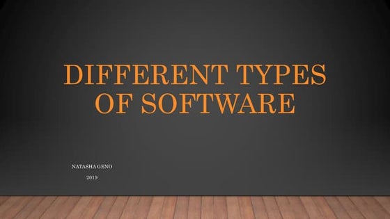 Software classification | PPTX | Operating Systems | Computer Software ...