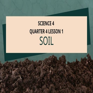 Grade 3 Soil | PPTX