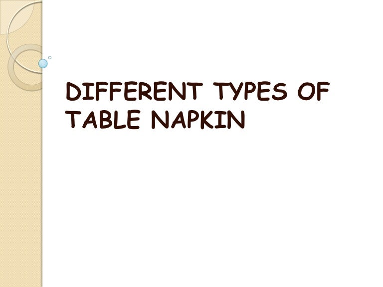 Different Types Of Table Napkin different-types-of-table-napkin