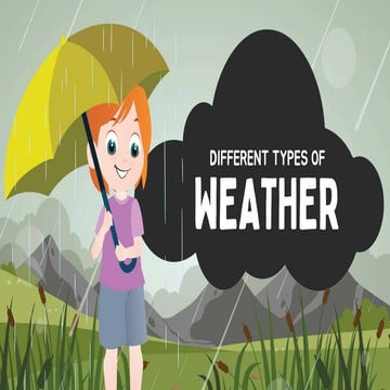 Different Types of Weather Science Presentation in Colourful ...