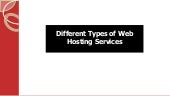 Types Of Web Hosting Explained | PPTX