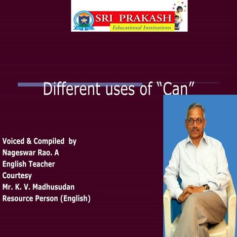 Different uses of 'can' | PPT