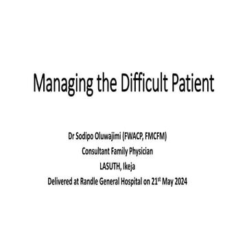 The management of the difficult patient.pptx