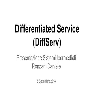 Il modello Differentiated Service (DiffServ) per il QoS | PDF | Computer Networking | Computing