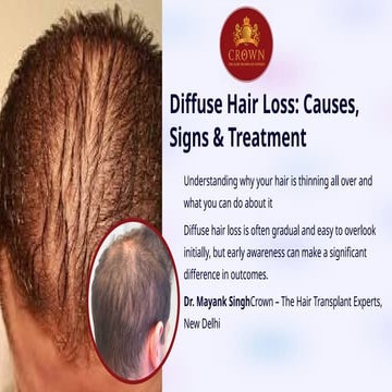 Diffuse Hair Loss Causes, Signs & Treatment | Dr. Mayank Singh.pptx