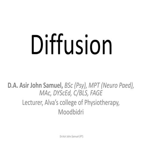 Diffusion | PDF