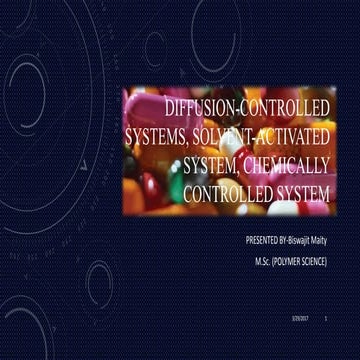 Diffusion controlled systems, solvent-activated system, chemically controlled system | PPTX