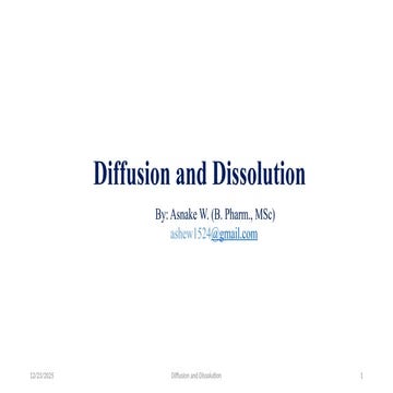 Diffusion and Dissolution (2).pptxvghggvg | PPTX