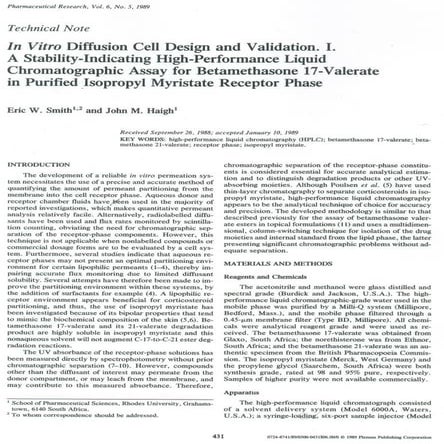 Diffusion cell apparatus | PDF | Chemistry | Science