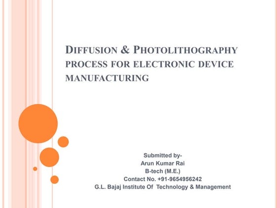 Photolithography | PPTX | Photo Editing Software | Computer Software and Applications