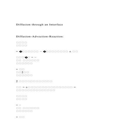 Diffusion through an InterfaceDiffusion-Advection-Reac.docx