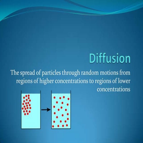 Diffusion unit class 1 | PPTX