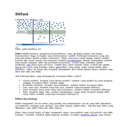 Difusi dan difusi massa tunak | PPTX