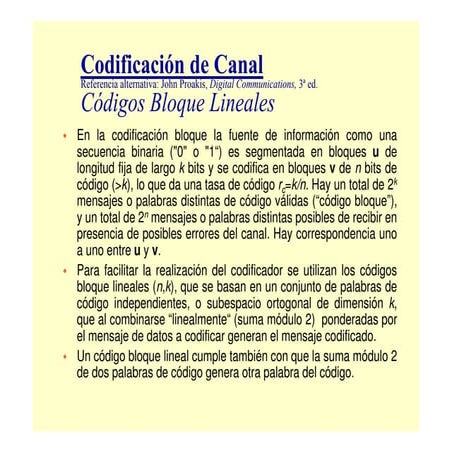 Códigos lineales | PDF
