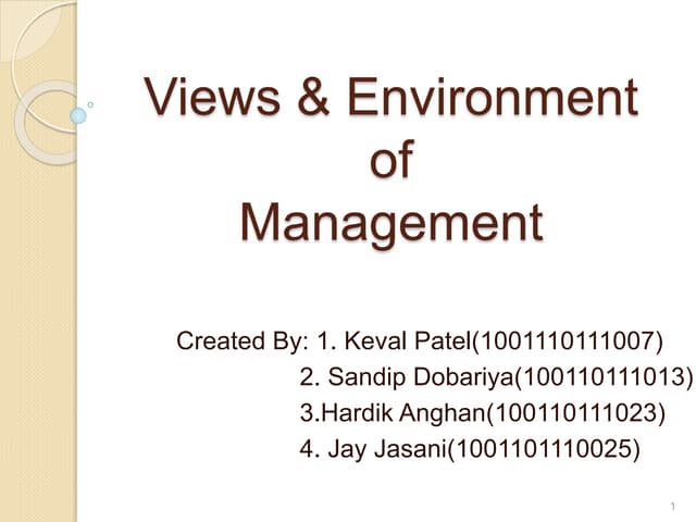 Omnipotent and symbolic view of mgt (1) | PPTX