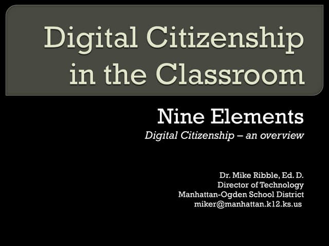 Digital citizenship | PPTX