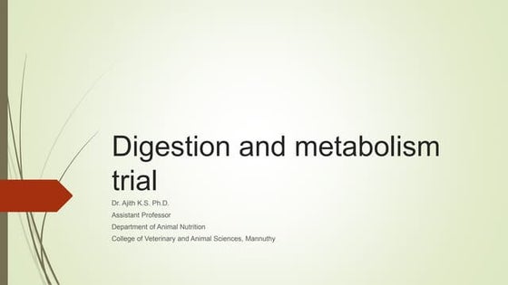 Proximate / Weende System Analysis of Feeds & Fodder | PPT