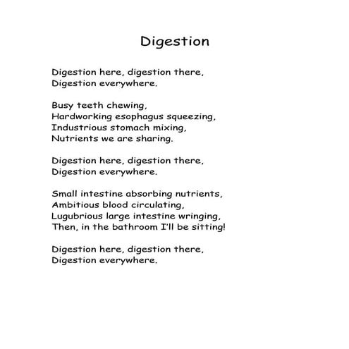 Digestion chant | PDF
