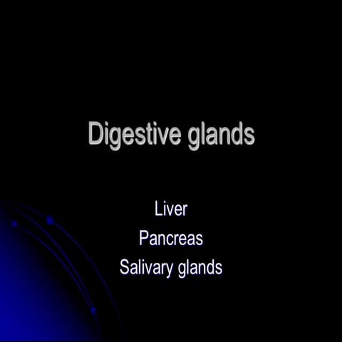 Digestive glands | PDF | Endocrine and Metabolic Diseases | Diseases ...