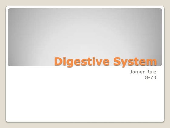 Digestive system | PPT