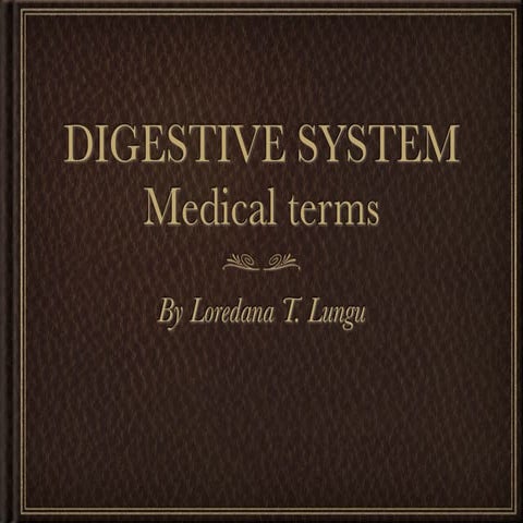 Digestive system medical terminology | KEY