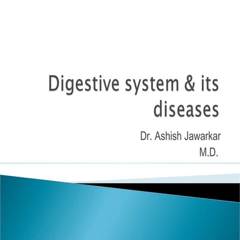 Pathology of the digestive system | PPT