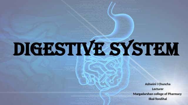 Anatomy & physiology of GIT | PPTX