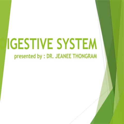 DIGESTIVE_SYSTEM ppt for MBBS by DR. JEANEE THONGRAM | PPTX