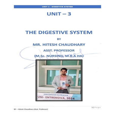 Digestive System - Unit 3 of Anatomy & Physiology for Nursing Students ...