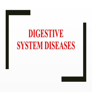 Digestive System Diseases Grade 8 Powerpoint | PPTX