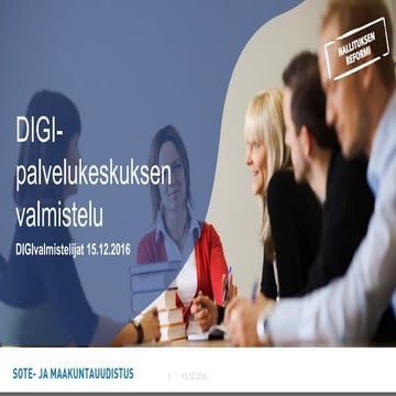 Digi-palvelukeskuksen valmistelu | PDF