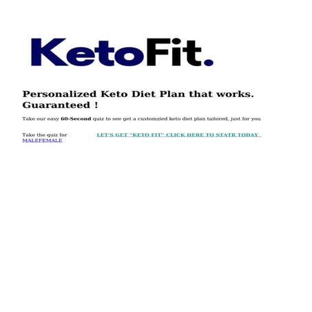 Let's Get' KETO' Fit | PDF | Nutrition | Healthy Living