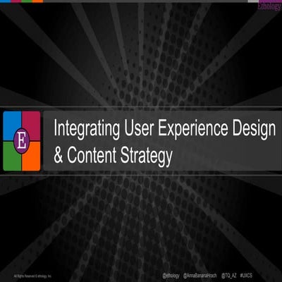 Integrating Content Strategy & UX | PDF