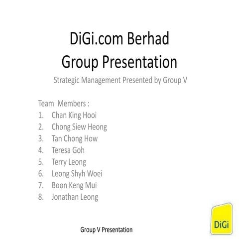 Digi group v presentation 20110109 | PPTX
