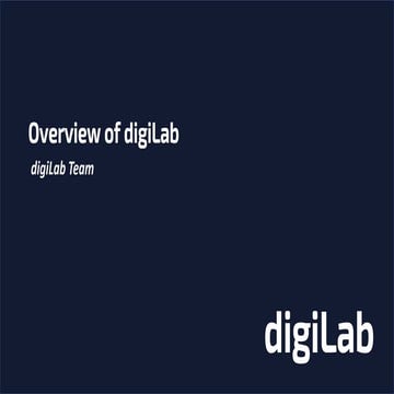 Overview of digiLab team capabilities in the AI/ML space | PPT