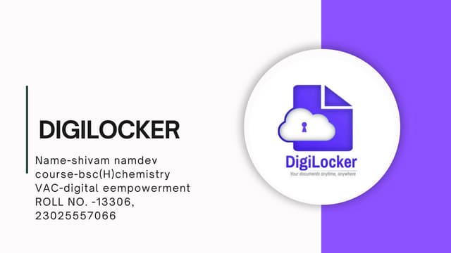 DigiLocker-presentation | PPTX