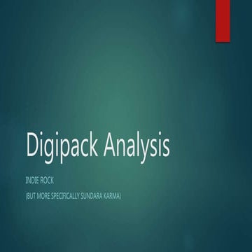 Digipack analysis1 | PPT