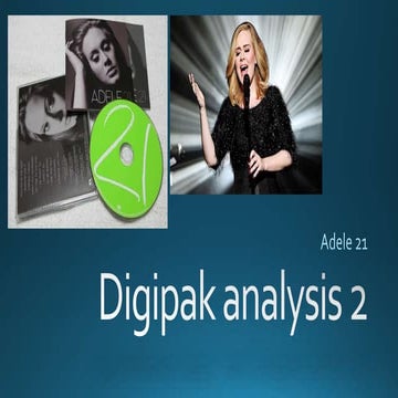 Digipak analysis 2 adele | PPTX