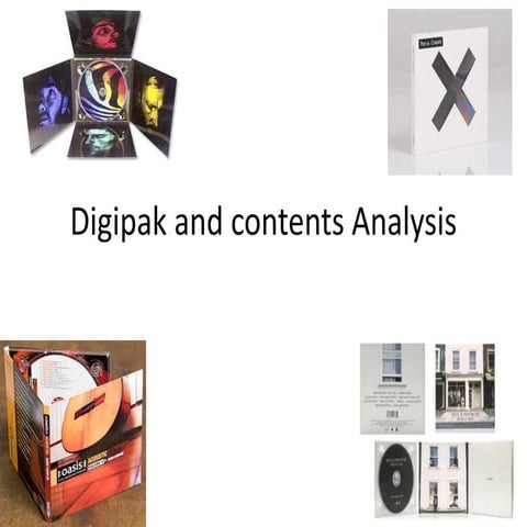 Digipak and contents analysis As Media coursework | PPT