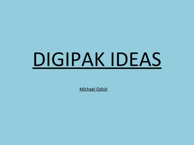 Digipak construction | PPT