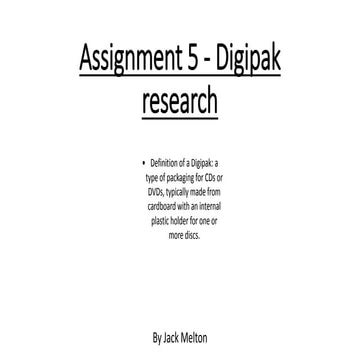 Gorillaz digipak analysis | DOCX