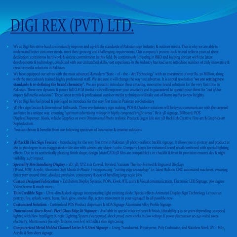 Digi Rex Current Presentation | PPTX